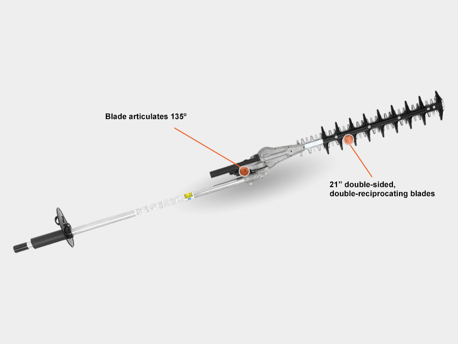 Articulating Hedge Trimmer Attachment